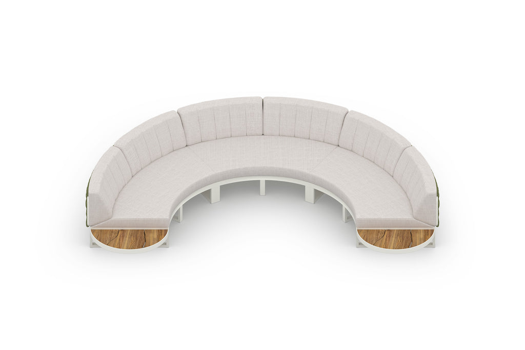 MUNIA CIRCULAR Outdoor Modular Lounge Configuration 8 (Teak)