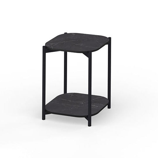 TITAN Side Table with Shelf 40x40 Cm HPL